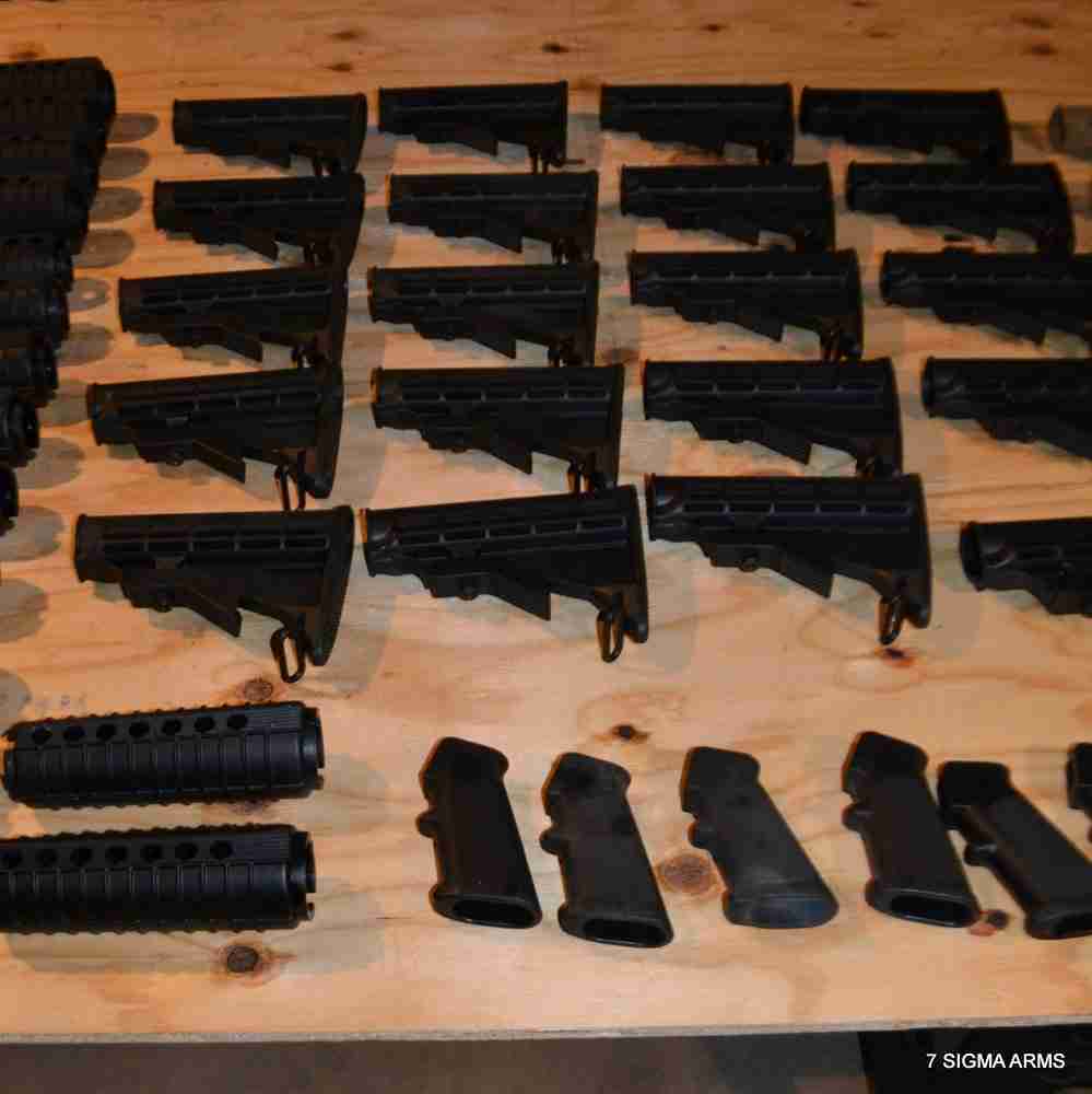 RANDOM LOT OF AR-15 FURNITURE – 7 SIGMA ARMS